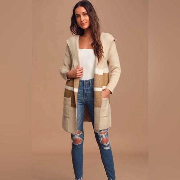 Lulus | Sweaters | Lulus Hooded Drape Cardigan | Poshmark